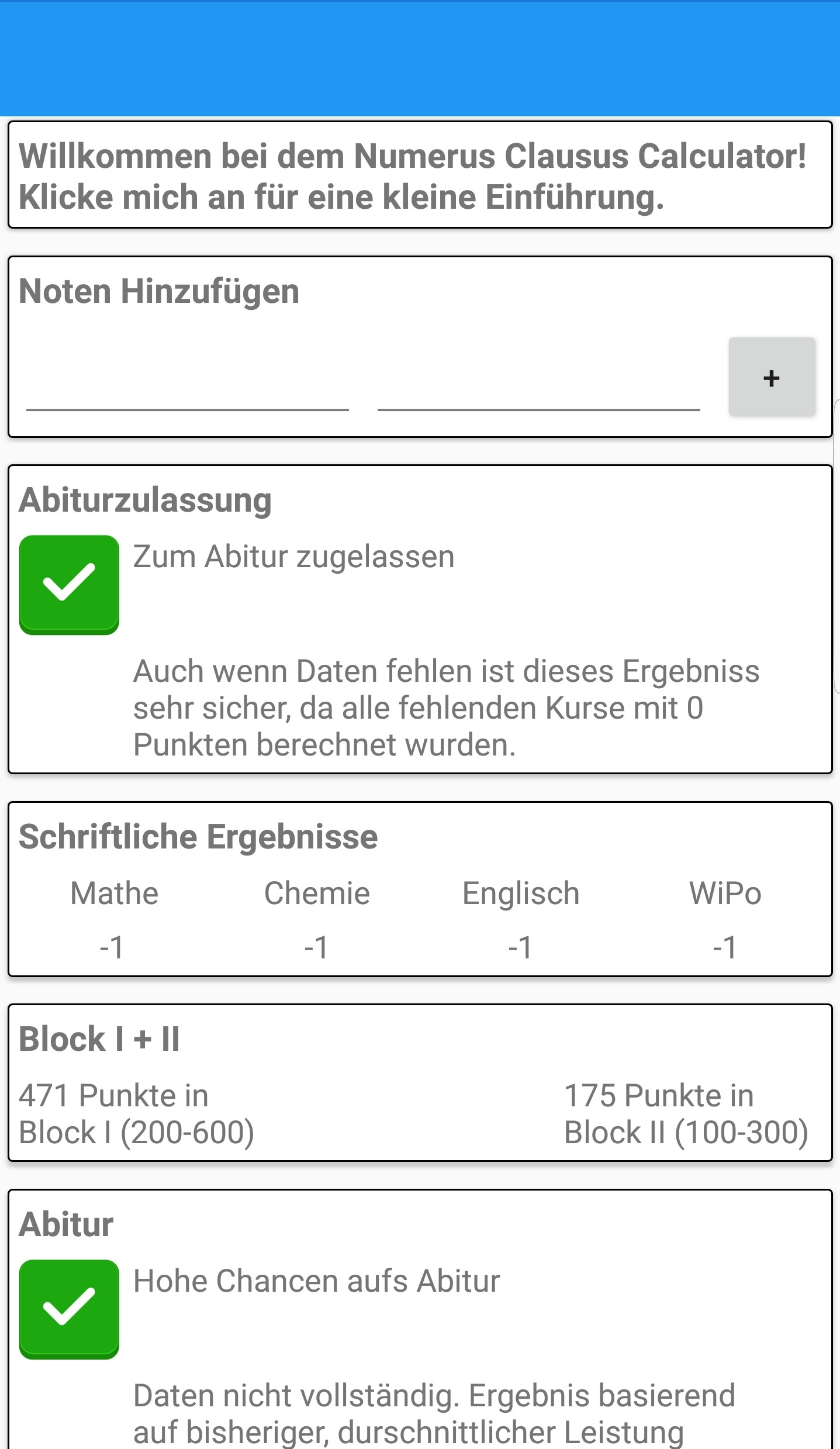 Raptor Apps - Numerus Clausus